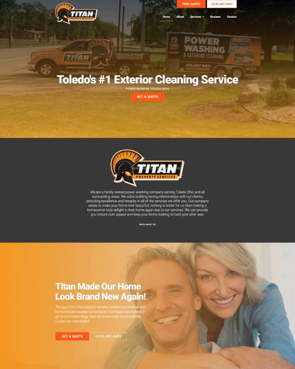 Web Design For Titan Property Services - 180 Sites