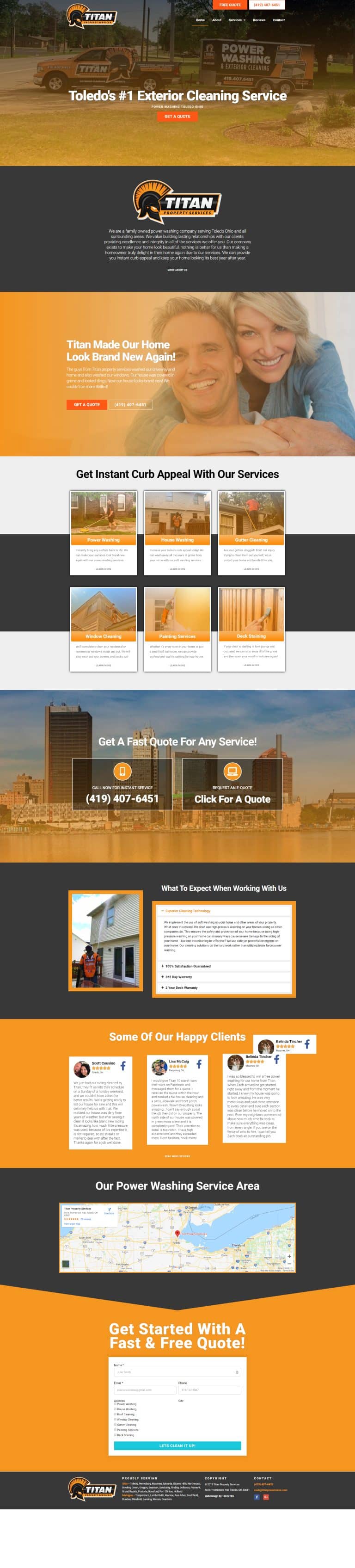 Web Design For Titan Property Services - 180 Sites