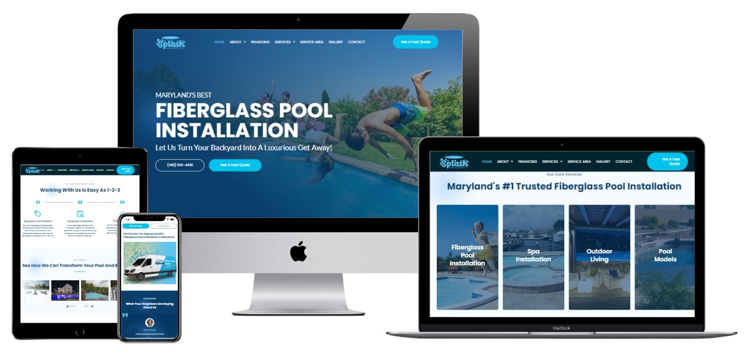 Splash Fiber Glass Pools - 180 Sites